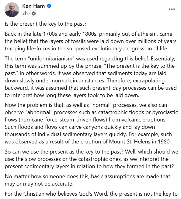 Is the Present the Key to the Past? A Response to Ken Ham’s Rewriting ...